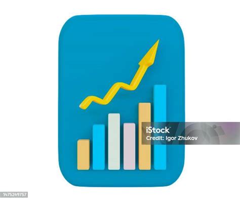 성장주 차트 업 통계 시간 경과에 따른 자산 성장 긍정적 인 추세 세계 경제의 성장 흰색 격리된 배경에 3d 렌더링 그림 3차원 형태에 대한 스톡 사진 및 기타 이미지