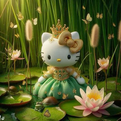 Hello Kitty Princess And The Frog Hello Kitty Princess Kitty Kitty