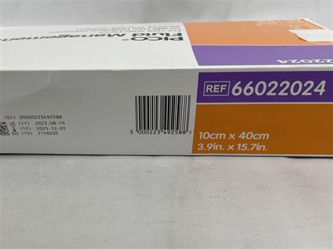 New Smith And Nephew 66022024 Pico Npwt Fluid Management Pack Dressing Only 10cm X 40cm