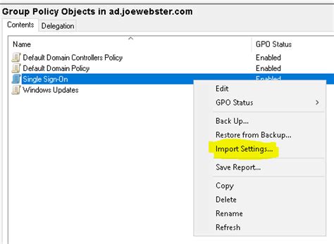 Windows Server 2012 R2 Importing Gpo Backup Into A Different Domain Fails With No Backups