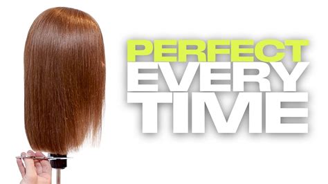 How To Cut A Perfect One Length Haircut Solid Form Tutorial Youtube