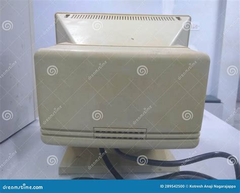 An Old Antique Piece Of Computer Monitor Back Side View Stock Photo Image Of Monitor Piece
