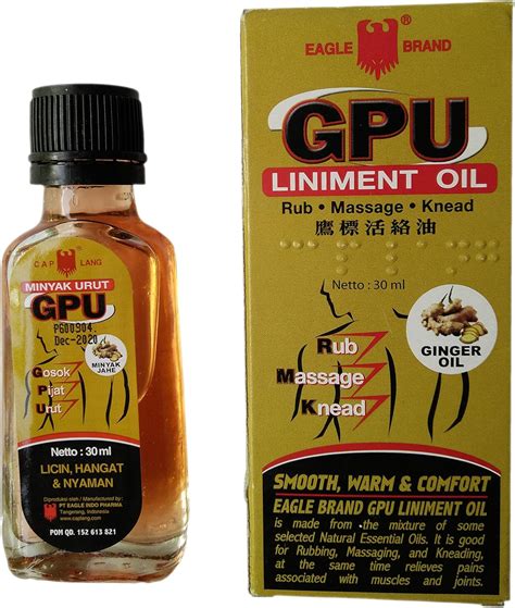 Buy Cap Lang Eagle Brand GPU Liniment With Ginger Jahe Oil 30ml Pack Of 2 Online In India