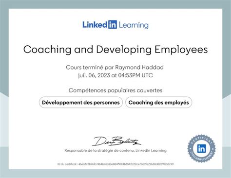 Raymond Haddad On Linkedin Certificate Of Completion