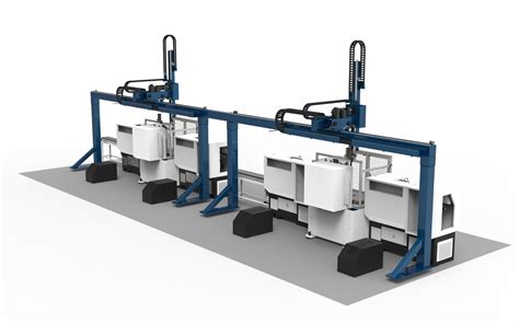 Truss Robot Automatic Loading And Unloading CNC Workshop D Model TurboSquid