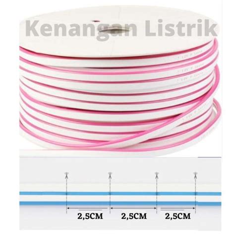 Promo NEON FLEX 50 METER LAMPU NEON LED NEON SIGN LED STRIP FLEKSIBEL 12V POROSWONDERLAND