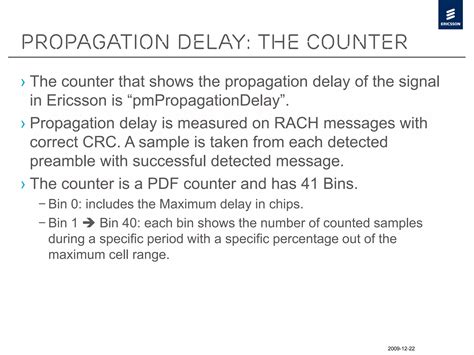 using propagation delay in wcdma ran optimization ppt