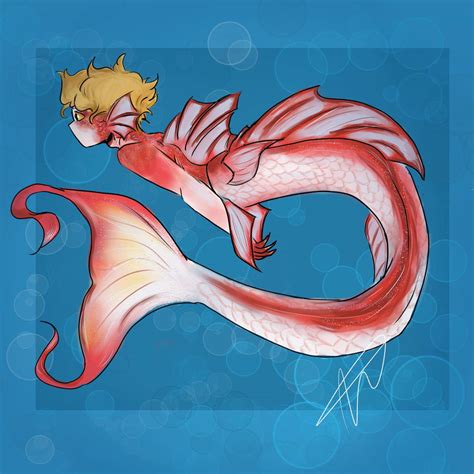 Tommyinnit Fanart Merpeople Au By Tacofox28 On Deviantart