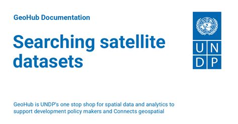 Searching Satellite Datasets Geohub Documentation