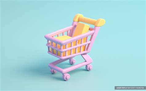 卡通购物车3d购物车素材图片下载编号615815447115340769 设图网
