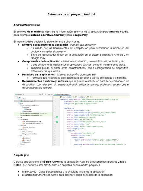 Estructura De Un Proyecto Android Pdf Archivo De Computadora