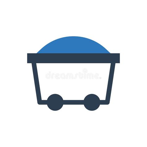Mine Trolley Icon Coal Mining Cart Icon Stock Vector Illustration Of Stone Coal 361585706