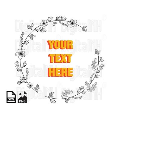 Floral Frame Svg Logo Svg Frame Svg Flower Svg Floral Wr Inspire
