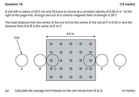 Homework And Exercises Emf Vs Time Graph For A Coil Moving Into And