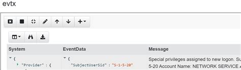 parse evtx does not create message column when parsing windows