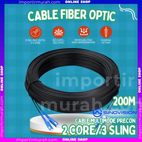 Jual Kabel Fo Precon Multimode 2 Core 3 Selling 50m 200m Sc Upc Sc