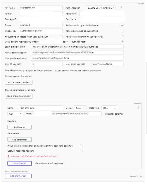 Connecting To Microsoft Dynamics CRM APIs Bubble Forum