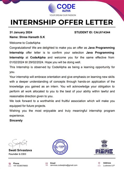 shree hareeth s k on linkedin intern2024 codealpha