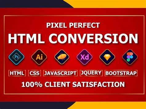 Xd Psd Sketch Or Figma To Html Responsive Bootstrap 5 Upwork
