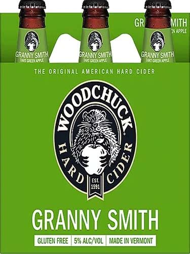 Woodchuck Granny Smith Cider 12oz Bottle 6 Pack Frontier Liquors
