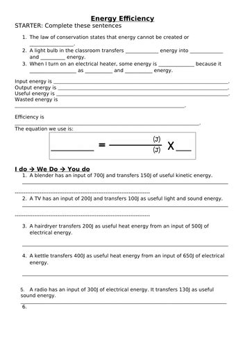 Energy Efficiency Teaching Resources