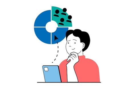 Premium Vector Data Analysis Concept With People Scene In Flat Web