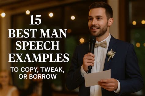 15 Best Man Speech Examples To Copy Tweak Or Borrow