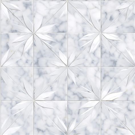 Snowflake Tile Pattern Premium Ai Generated Image