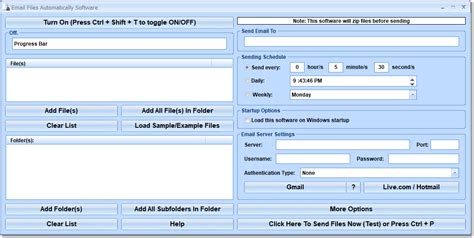 email files automatically software send files to an email recipient