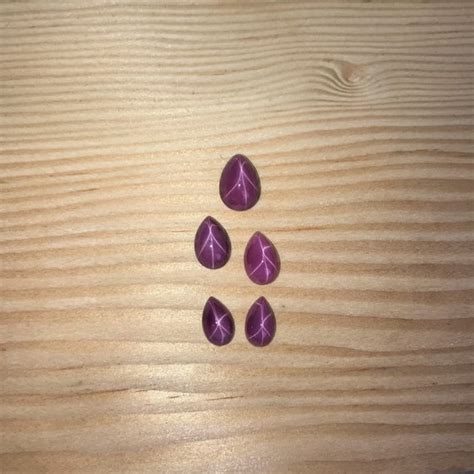 Signed Linde Star Ruby 8x5mm 9x6mm 10x7mm Pear Synthetic Star Etsy