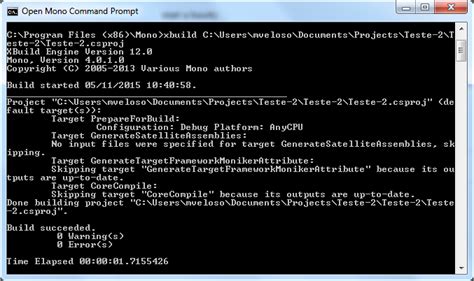 Windows Targeting The Mono Runtime Causes Xamarin Build To Fail