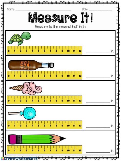 Measure It Interactive Worksheet Measurement Worksheets 2nd Grade