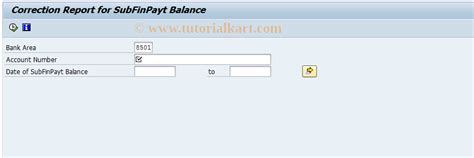 F9col1 Sap Tcode Correction Of Subfinpayt Balance