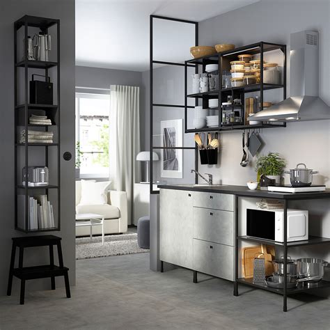 ENHET кухня антрацит/под бетон 183x63.5x222 cm | IKEA Eesti