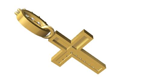 Lil Cross Pendant 3d Model Turbosquid 1992741