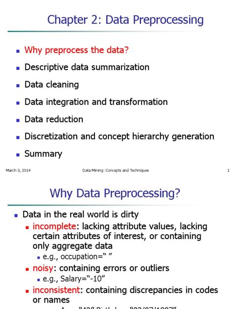 Data Preprocessing In Data Mining Pdf