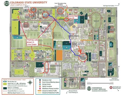 University Of Colorado Denver Cus Map Colorado State University