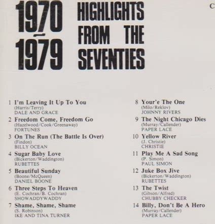 1970 1979 Highlights From The Seventies Gloria Musikverlag International