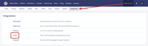 Integrating With Stripe For Online Card Payments ChurchSuite Support Articles