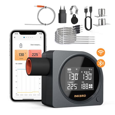 Wifi And Bluetooth Smoker Controller Isc 028 Bw Inkbird