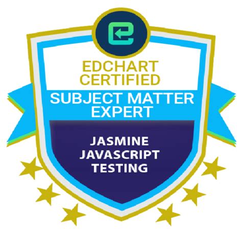 Edchart Certified Jasmine Javascript Testing Subject Matter Expert Credly
