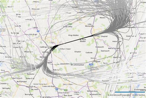 Luton Airport Flight Tracks Say No To Luton Airport Expansion