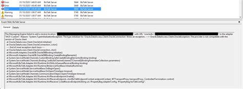 Biztalk Wcf Oracledb Oracledataaccessclientoracleexception The
