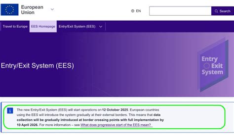 European Entry Exit System Ees Start Date Announced Cranky Boss