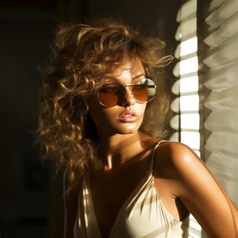 Premium Photo Photo Model Wearing Glasses