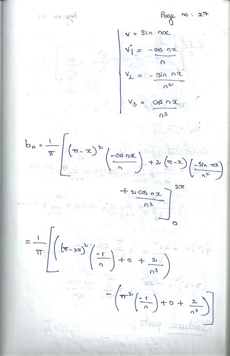 Mathematics 3 Fourier Series Problems Under The Interval 0 2π