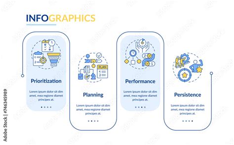 Time Management Prioritization Rectangle Infographic Template Data Visualization With 4 Steps