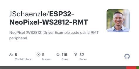 Github Jschaenzleesp32 Neopixel Ws2812 Rmt Neopixel Ws2812 Driver Example Code Using Rmt