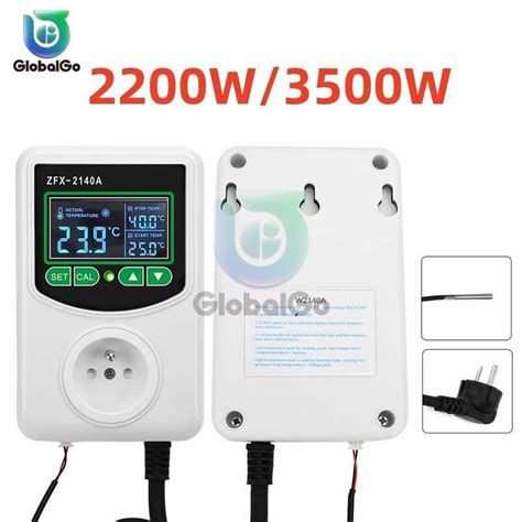 795 Temperature Controller Digital Socket Outlet Eu Plug High Power Thermostat With Timer Switch