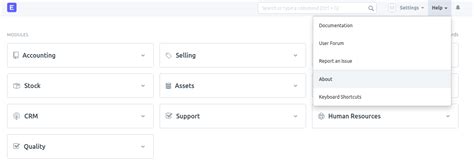 Find ErpNext Version ServerOK